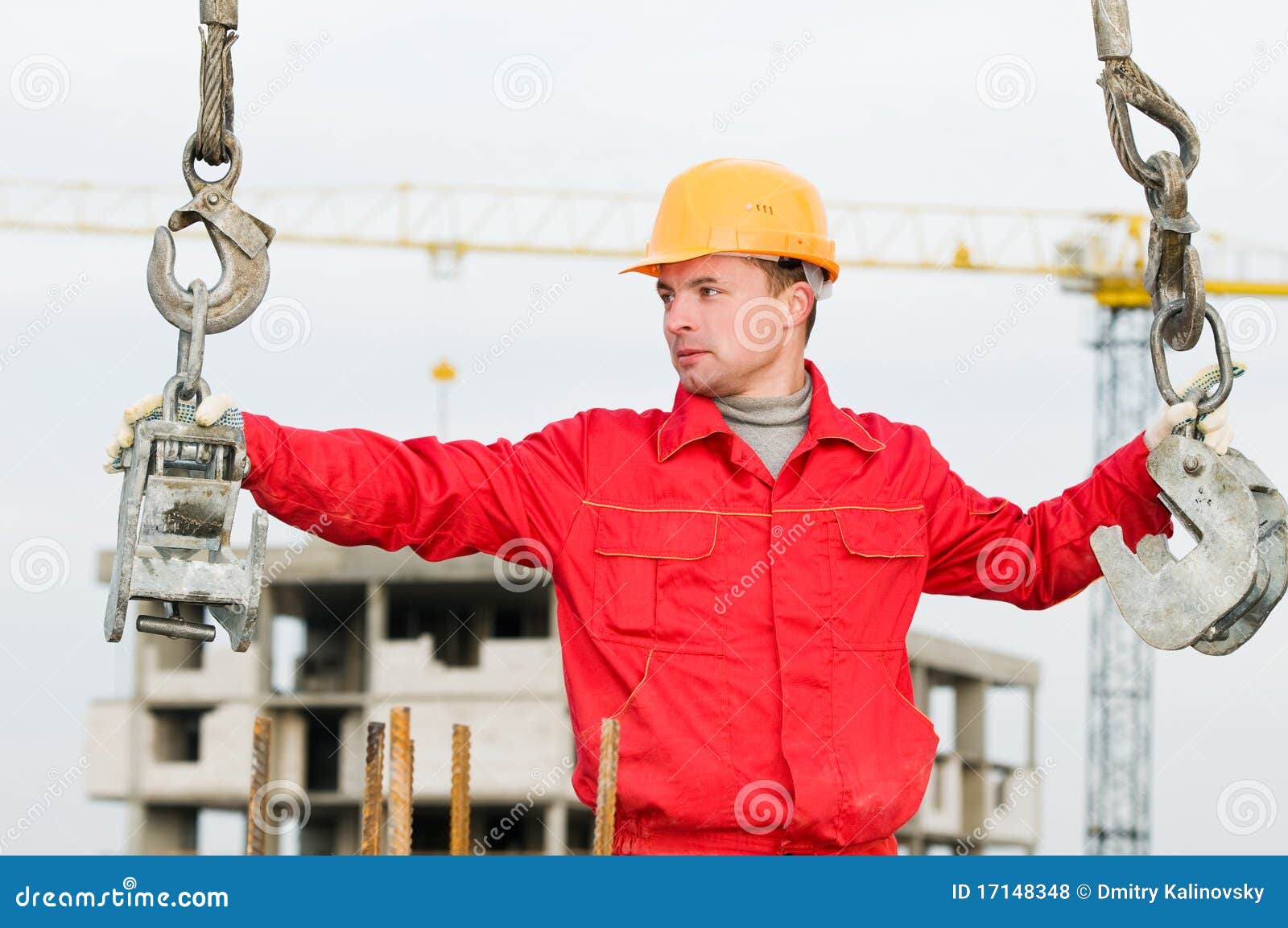 Rigger builder with straps stock photo. Image of hoist - 17148348
