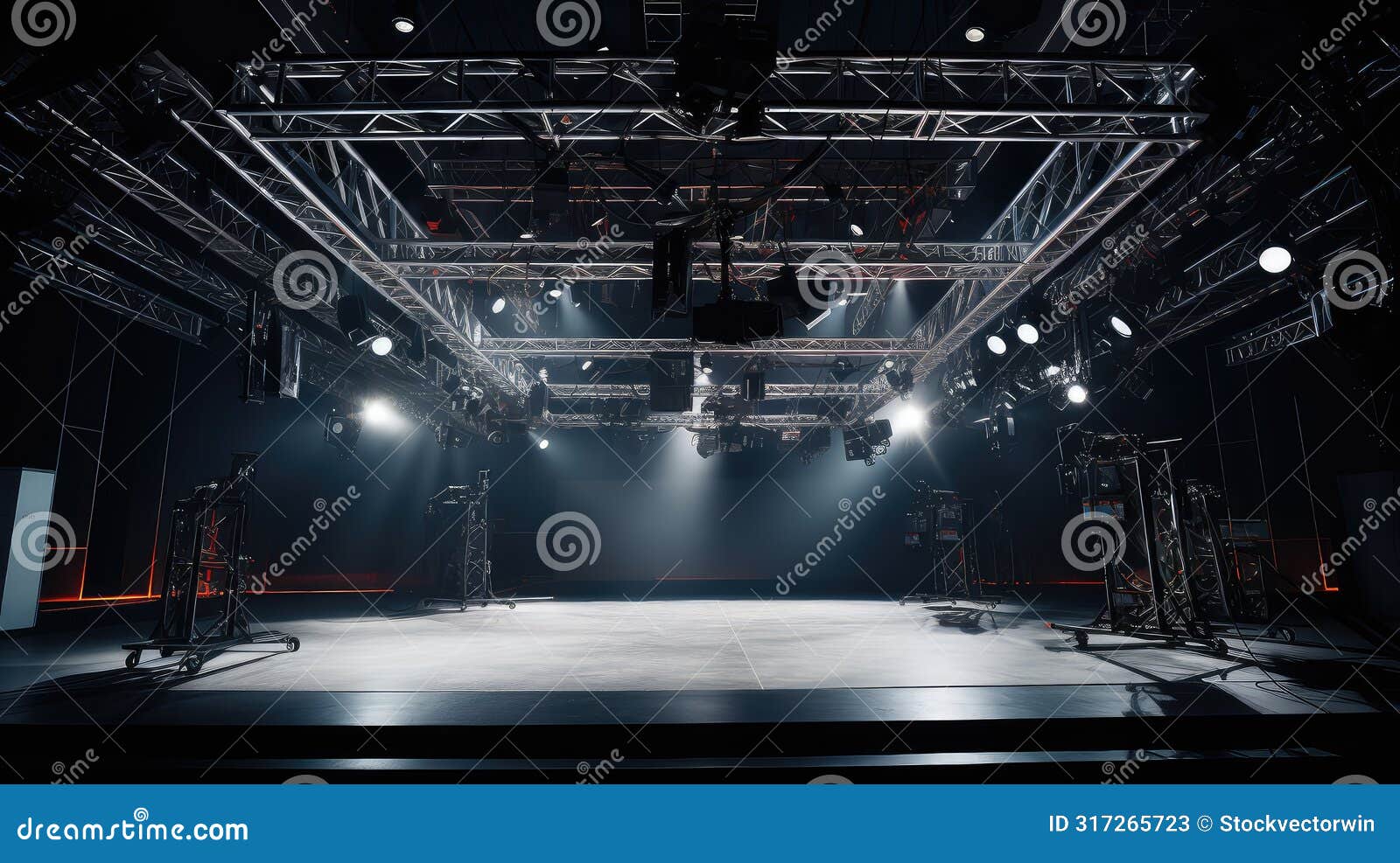 Rigging lighting truss stock illustration. Illustration of rigging ...