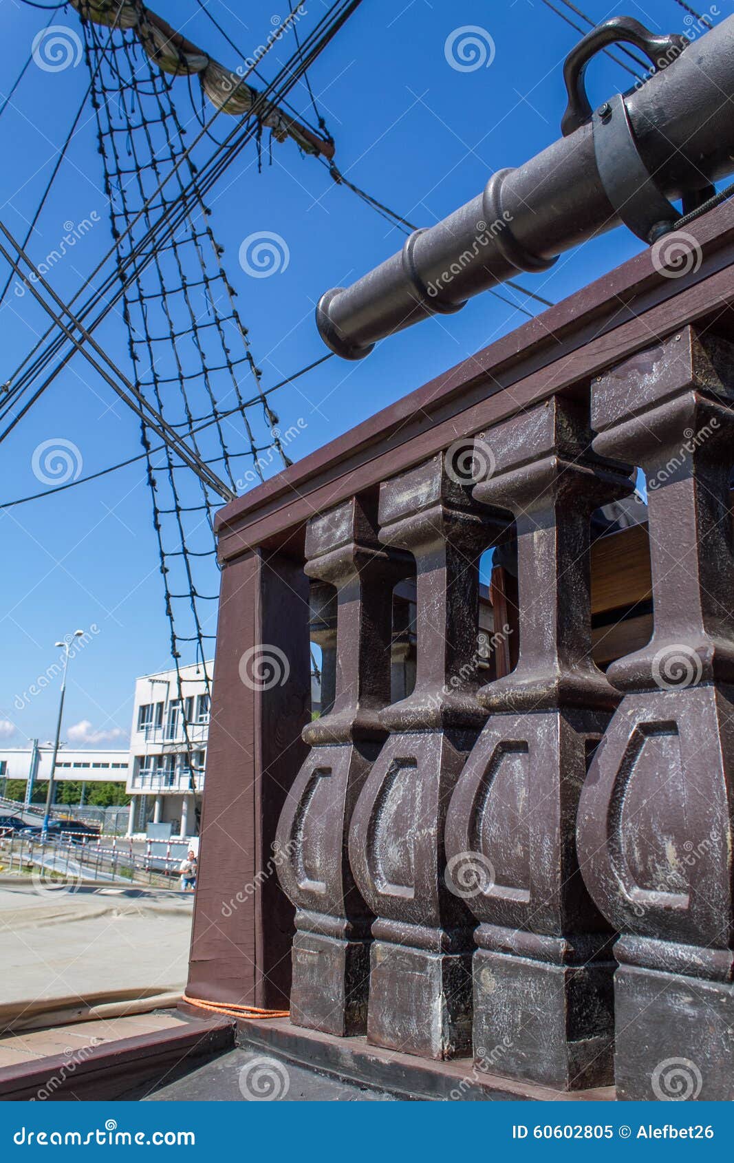 Rigging of Old Sailing Ship Stock Image - Image of culture, sailing ...