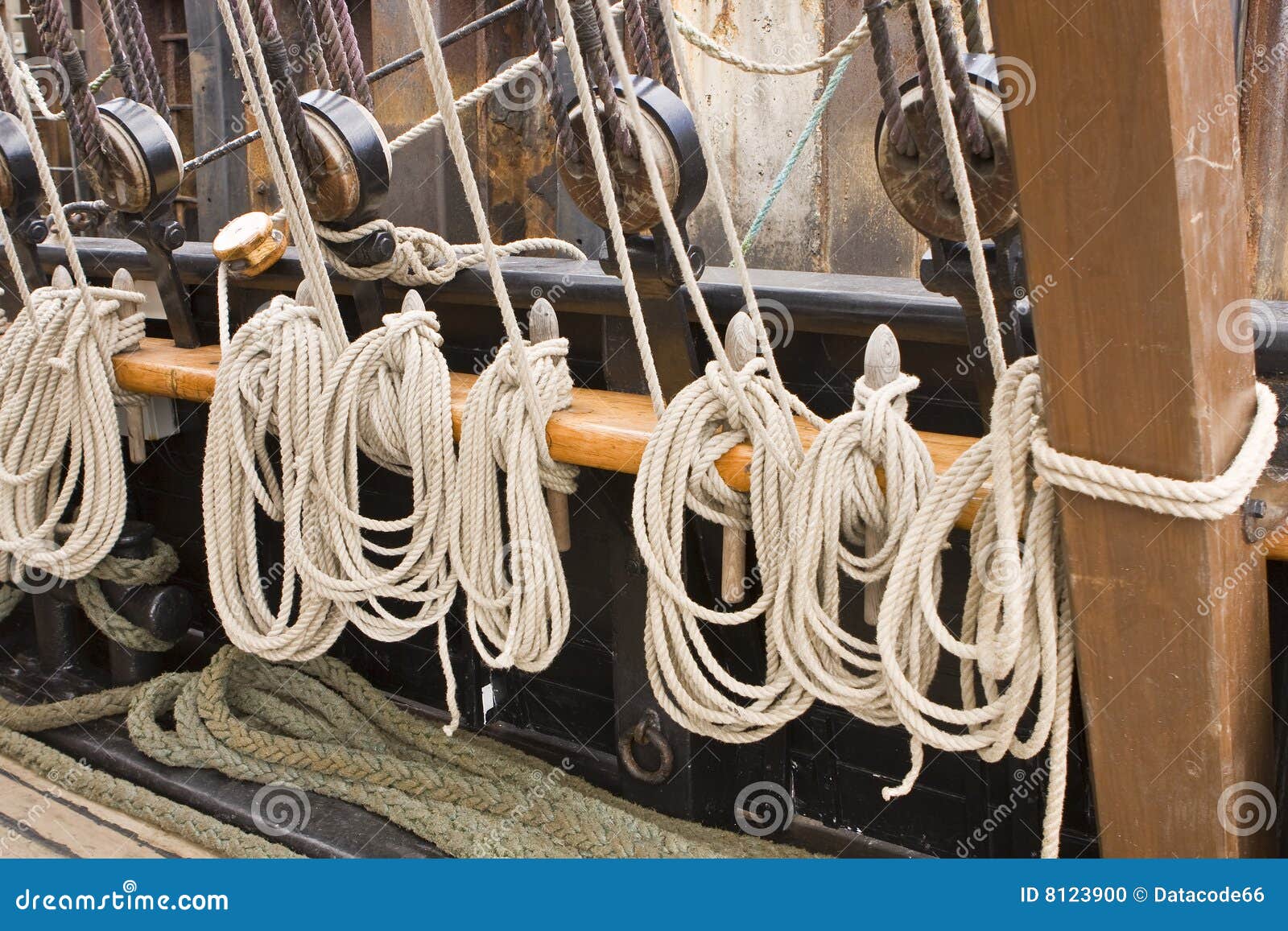 Rigging on an old ship stock photo. Image of travel, ship - 8123900