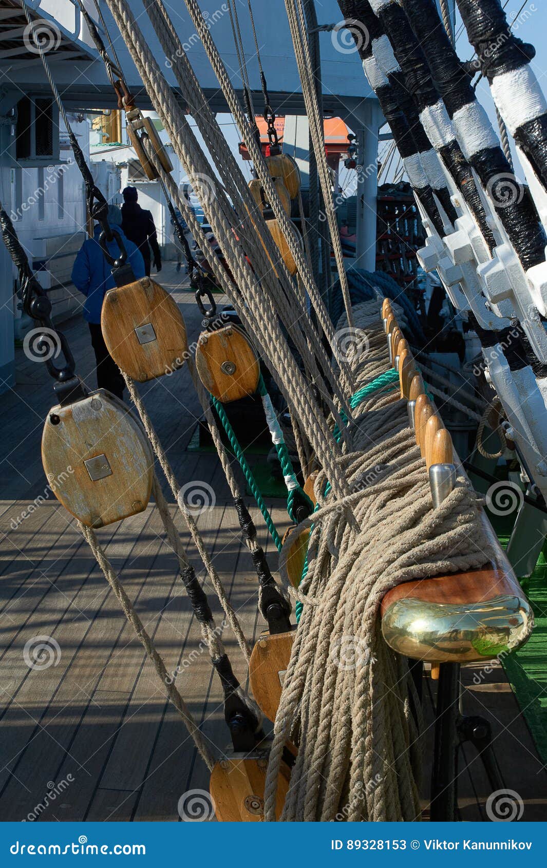 Rigging of a sailing ship stock image. Image of hawser - 89328153