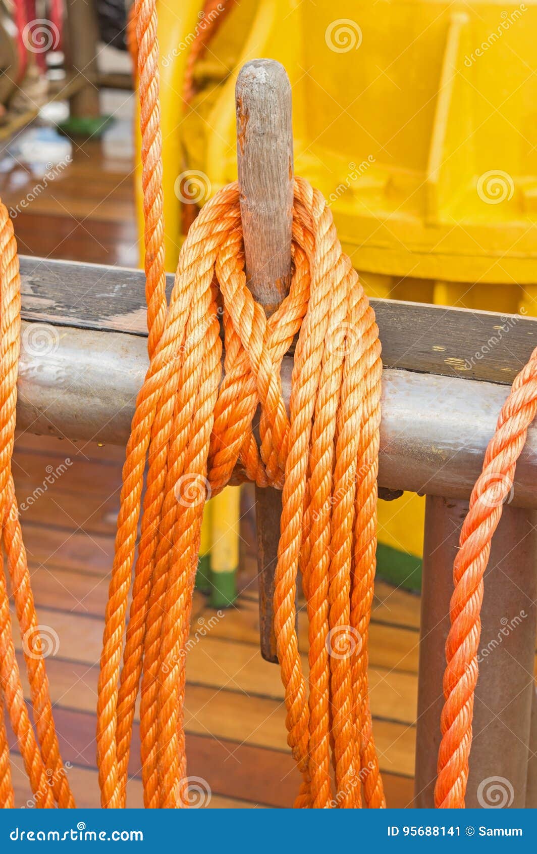 Rigging on a ship stock image. Image of reeled, spool - 95688141
