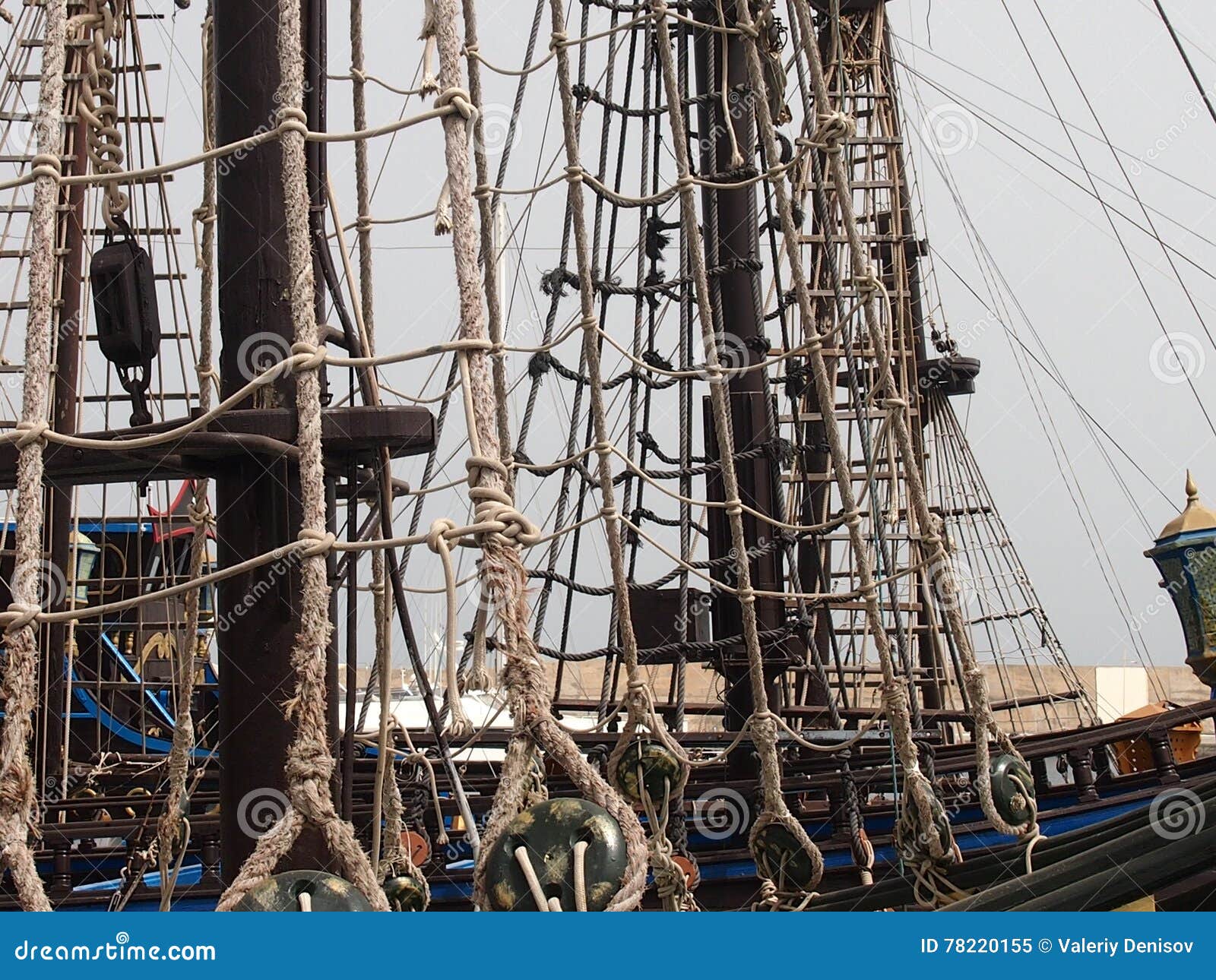 Rigging stock image. Image of embankment, standing, masts - 78220155