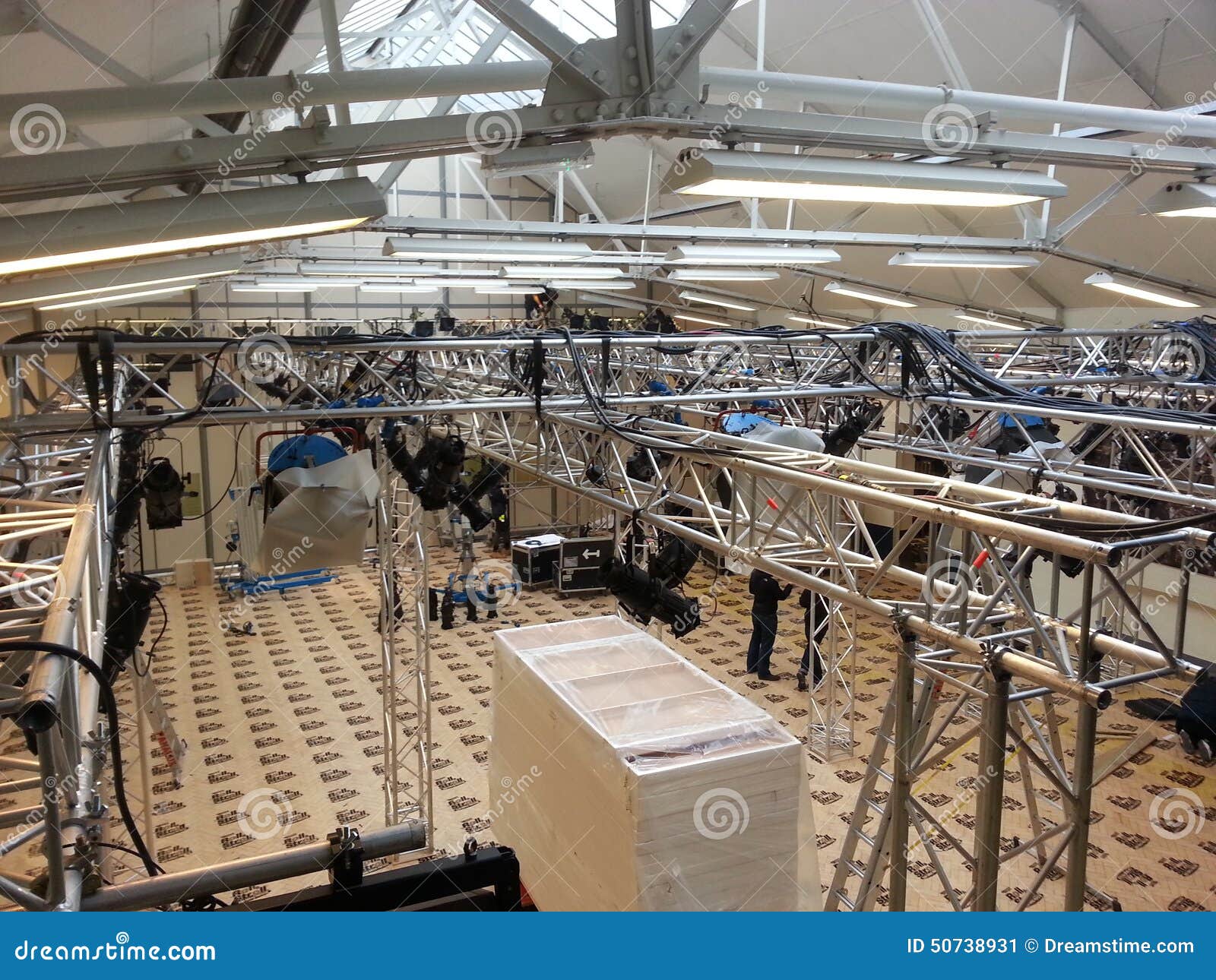 In the rigging and truss stock image. Image of sound - 50738931