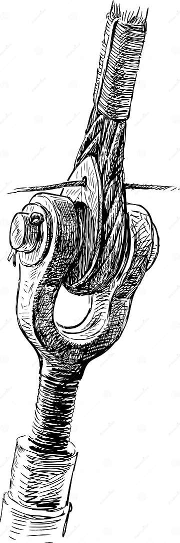 Rigging stock vector. Illustration of cord, cordage, tackle - 32718821