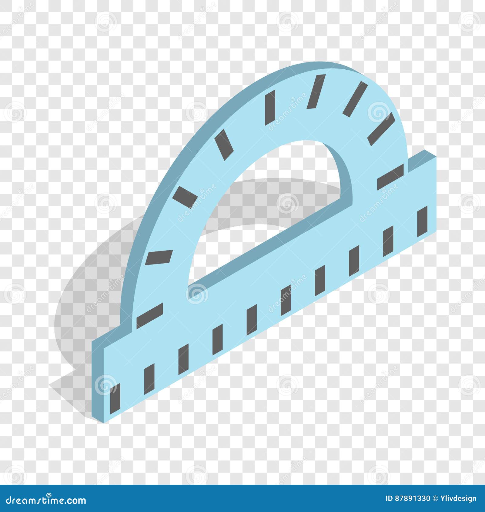 Righello Per Il Disegno Dell'icona Isometrica Illustrazione Vettoriale ...