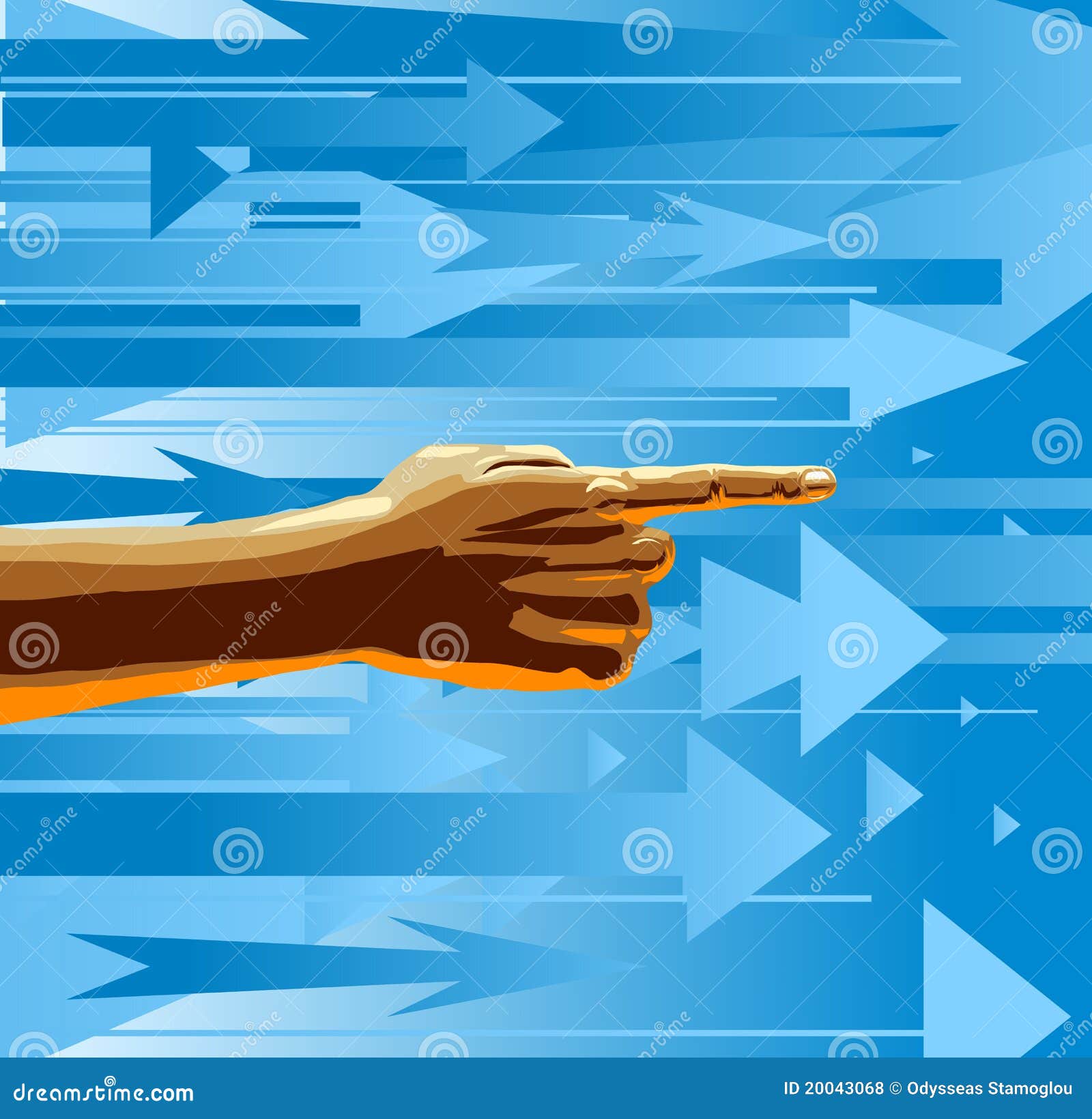 Right stock vector. Illustration of arrow, cartoon, direction - 20043068