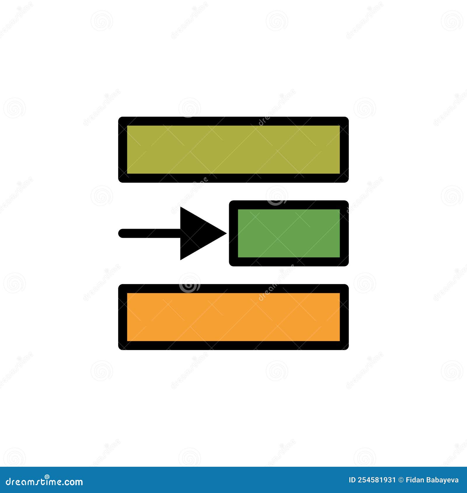 Right Alignment Icon. Can Be Used For Web, Logo, Mobile App, UI, UX On ...