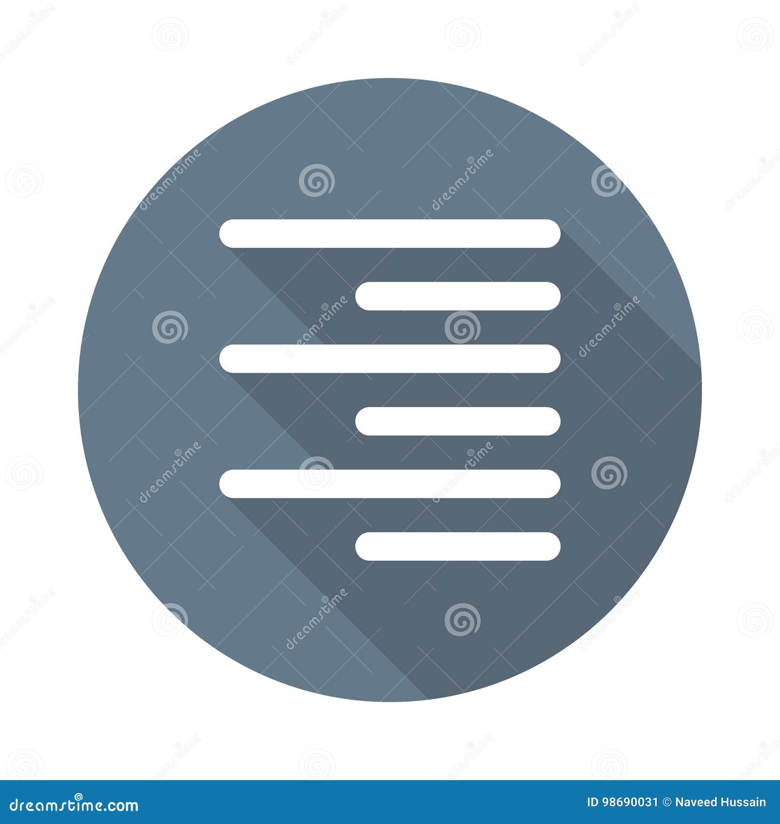 Right Alignment Icon. Can Be Used For Web, Logo, Mobile App, UI, UX On ...