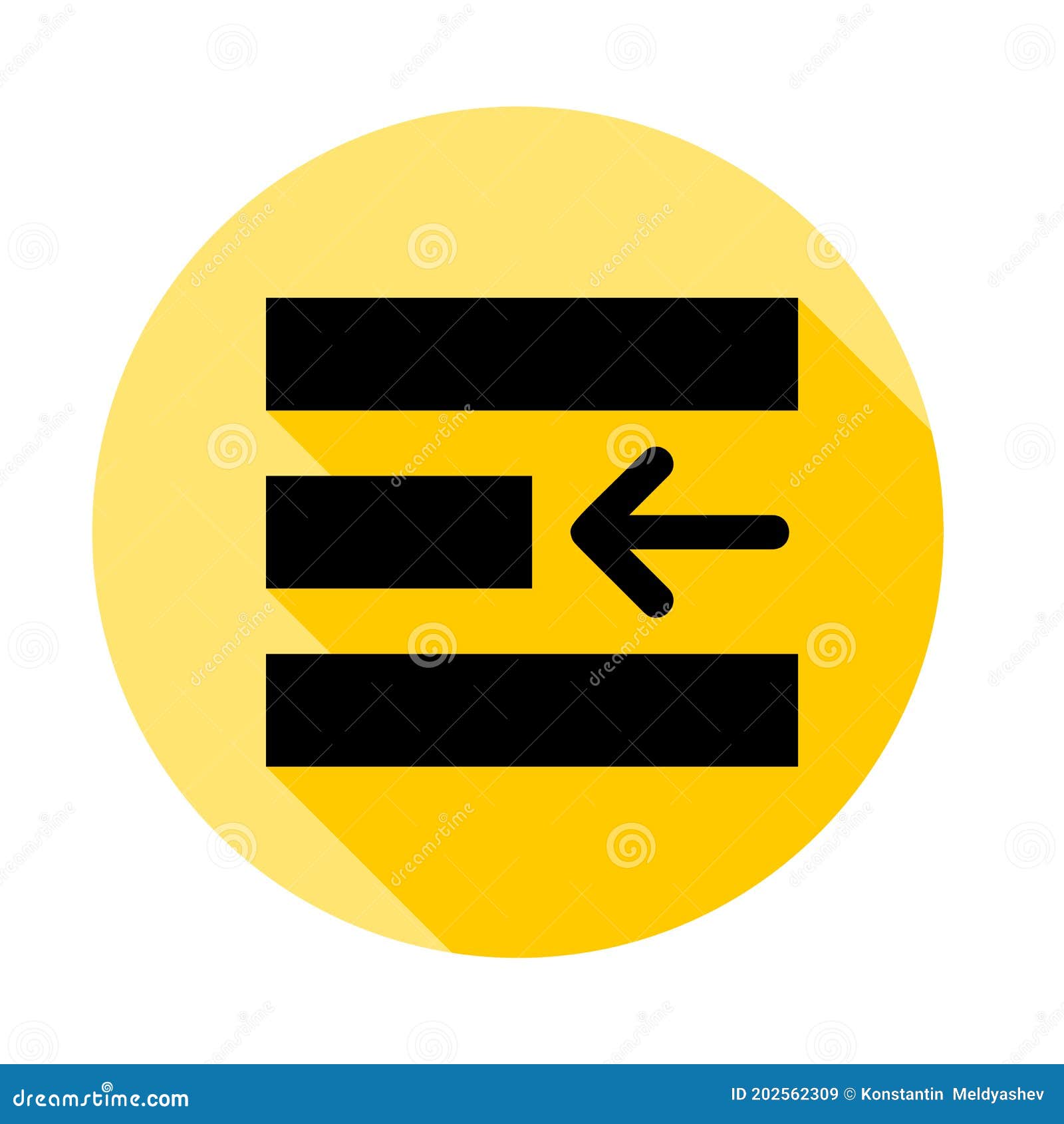 Right Alignment Icon. Can Be Used For Web, Logo, Mobile App, UI, UX On ...