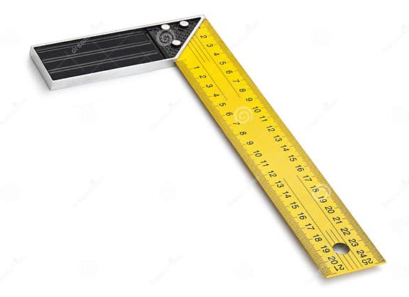 Right Angle Tool stock photo. Image of white, yellow - 23271616
