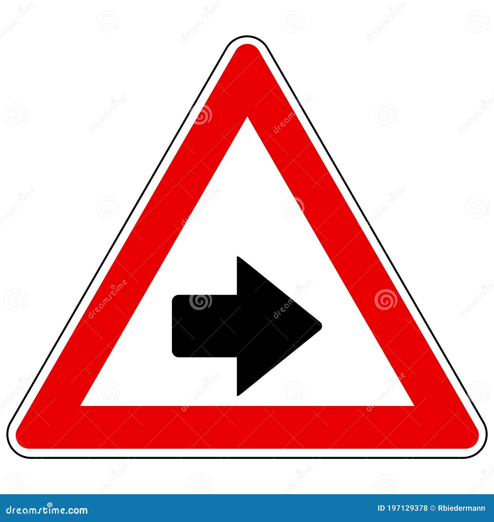 Right Arrow and Attention Sign Stock Vector - Illustration of attention ...