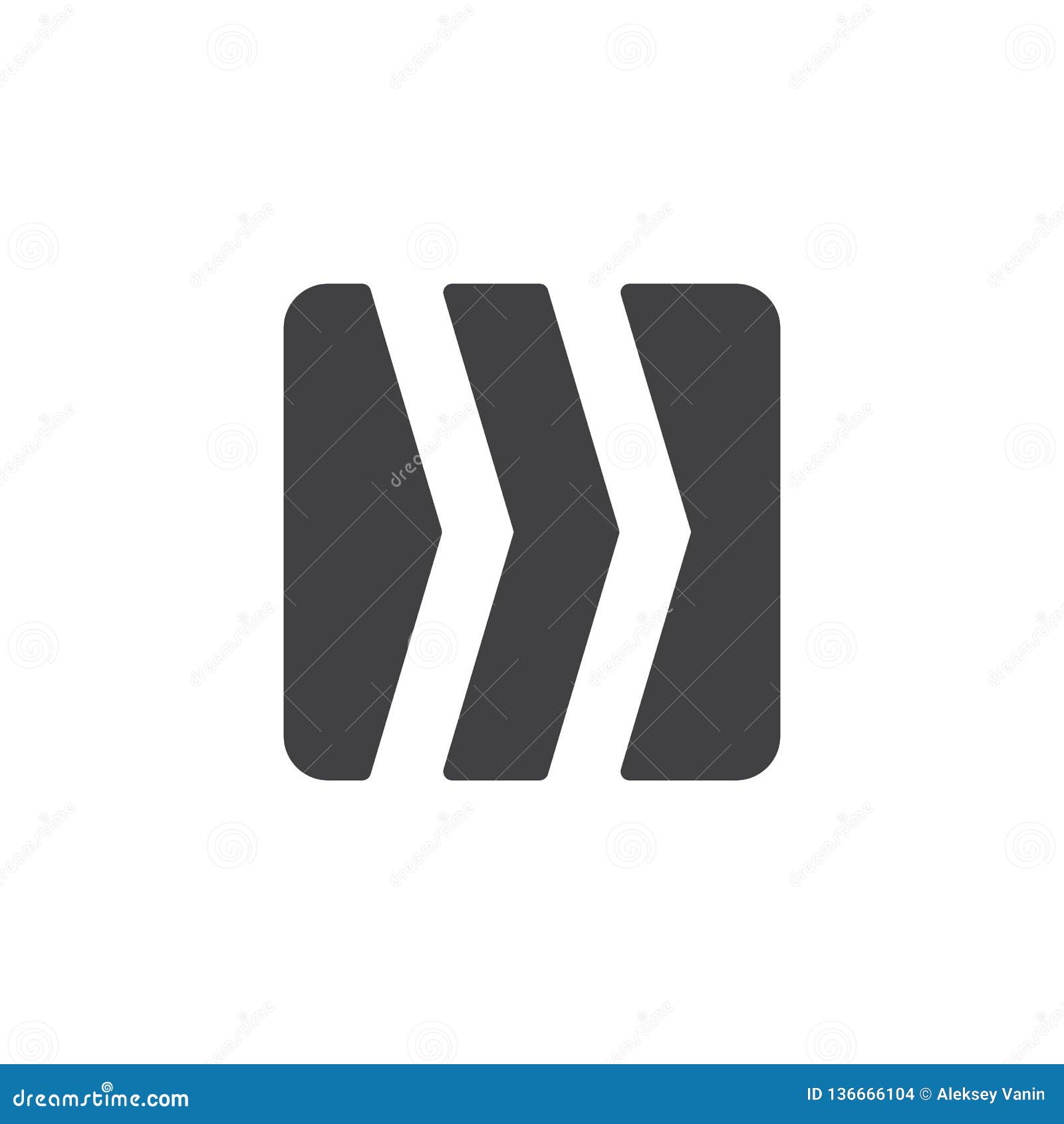 Right Arrow Button Vector Icon Stock Vector - Illustration of simple ...