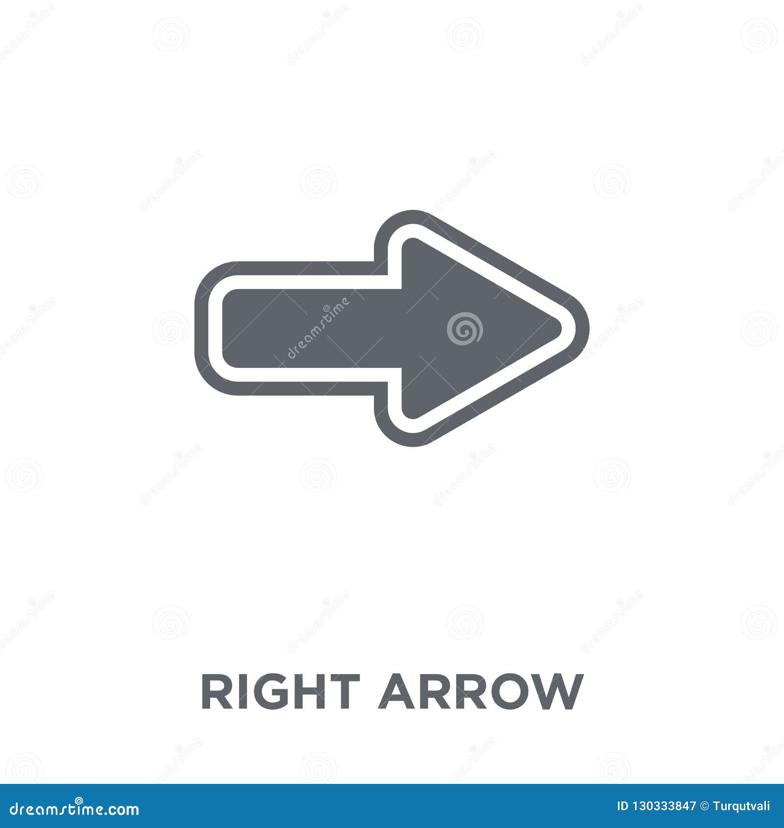 Right Arrow Icon from Collection. Stock Vector - Illustration of ...