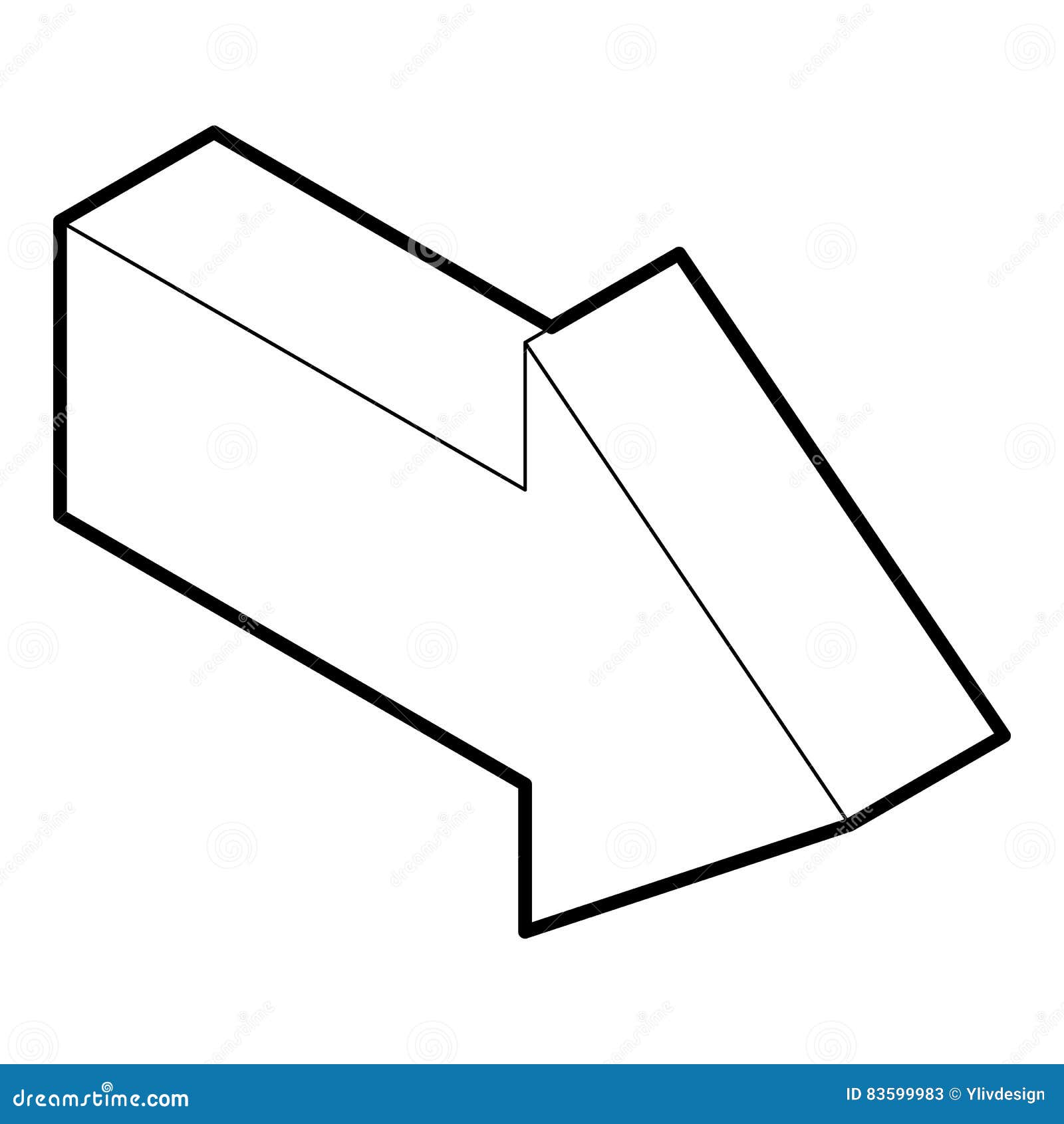 Right Arrow Icon, Outline Style Stock Vector - Illustration of internet ...