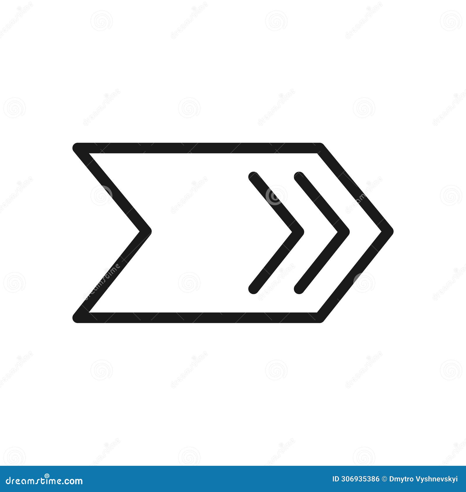 Right arrow outline vector stock vector. Illustration of digital ... Right arrow outline vector stock vector. Illustration of digital ...