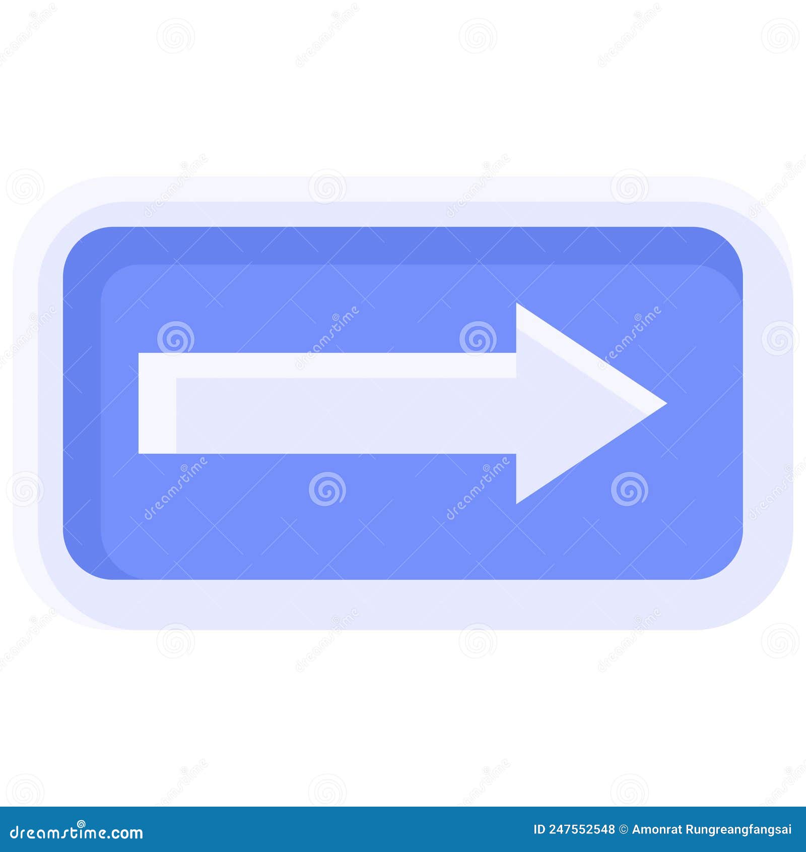Right Arrow Sign Icon, Wayfinding Sign Vector Stock Vector ...