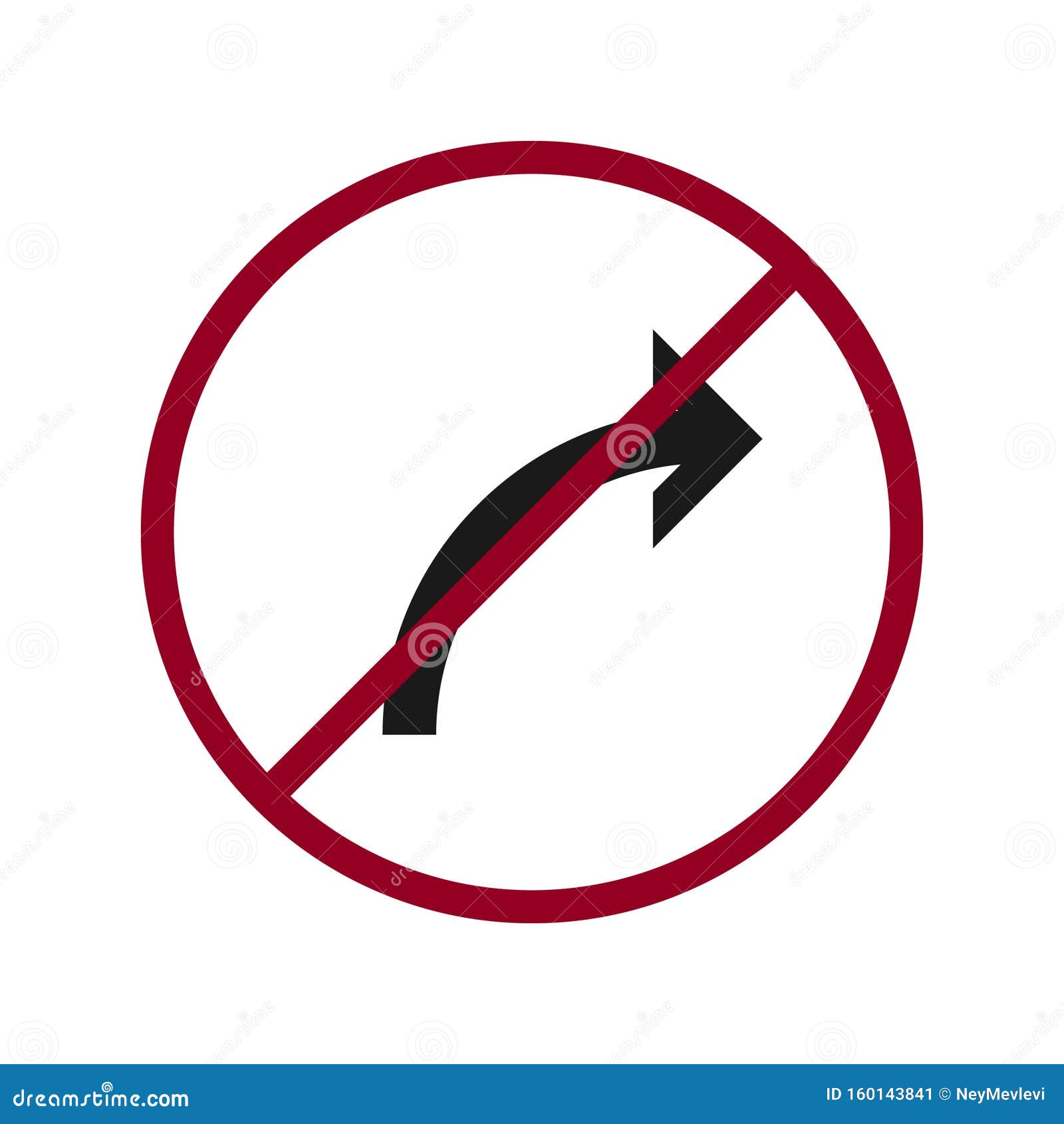 Right Arrow with a Slash Prohibition Part 6 Stock Vector - Illustration ...