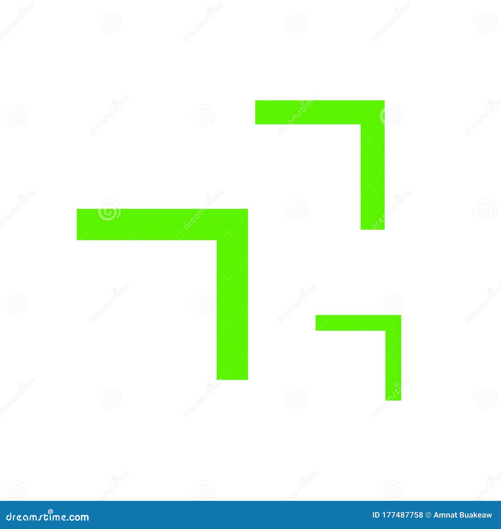 Right Arrowhead Bright Green Simple for Icon, Cursor Bright Green ...