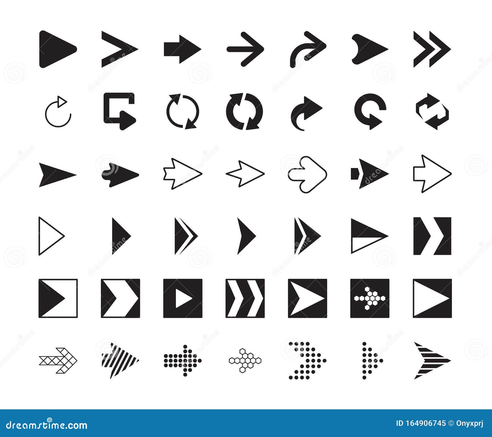 Right Arrows. Click Next Direction Symbols Digital Applicant Icons ...