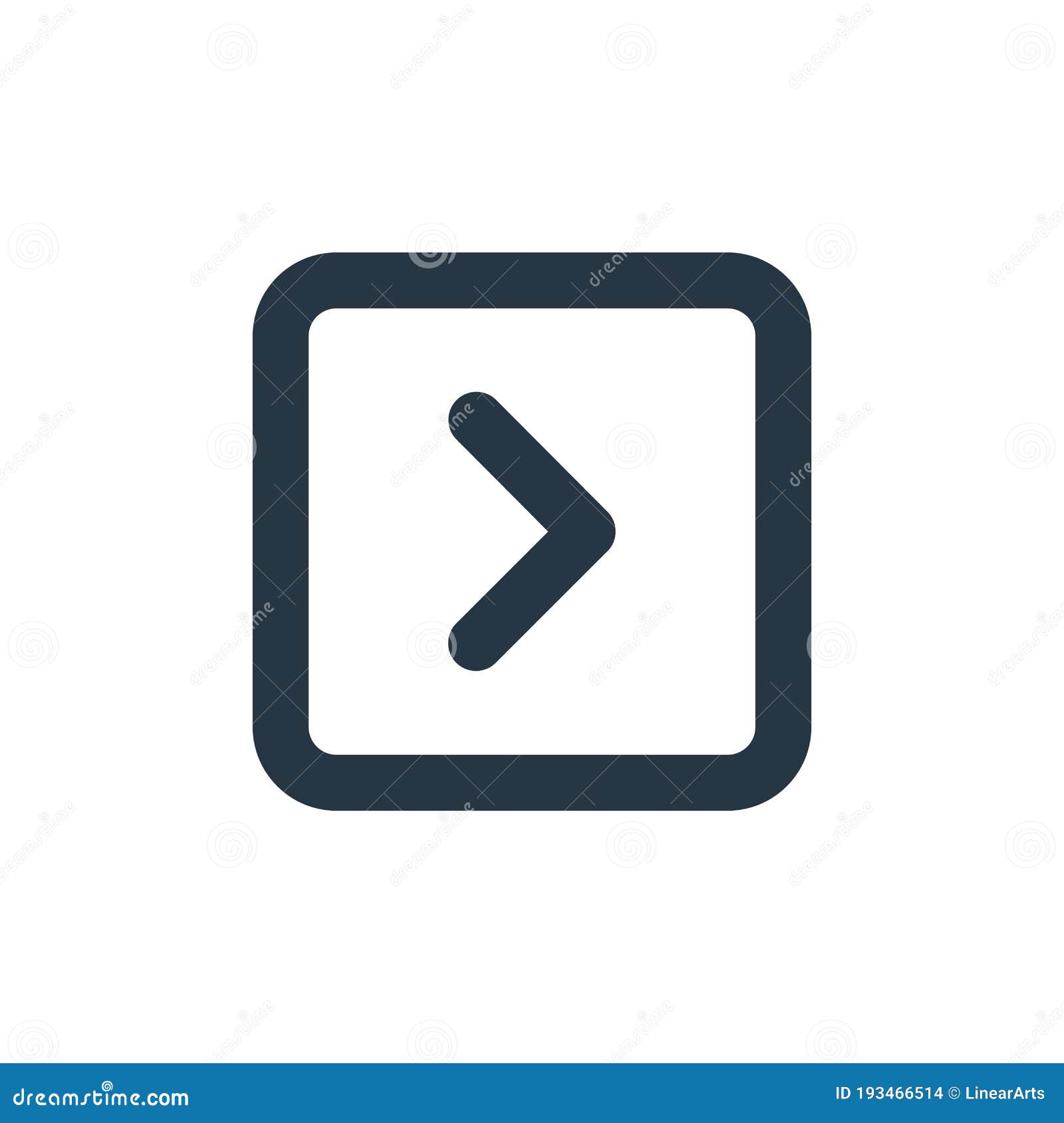 Right Chevron Icon Vector from Essentials Ui Concept. Thin Line ...