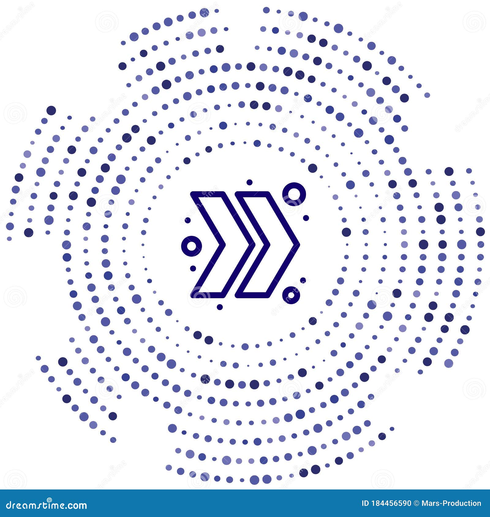 Right Chevron Icon Vector From Essentials Ui Concept. Thin Line ...