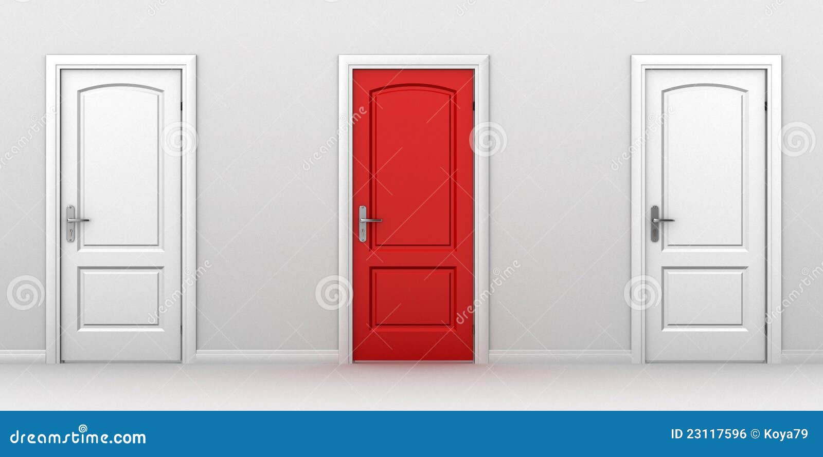 The Right Choice Open Door New Opportunity Choose Path Royalty-Free ...