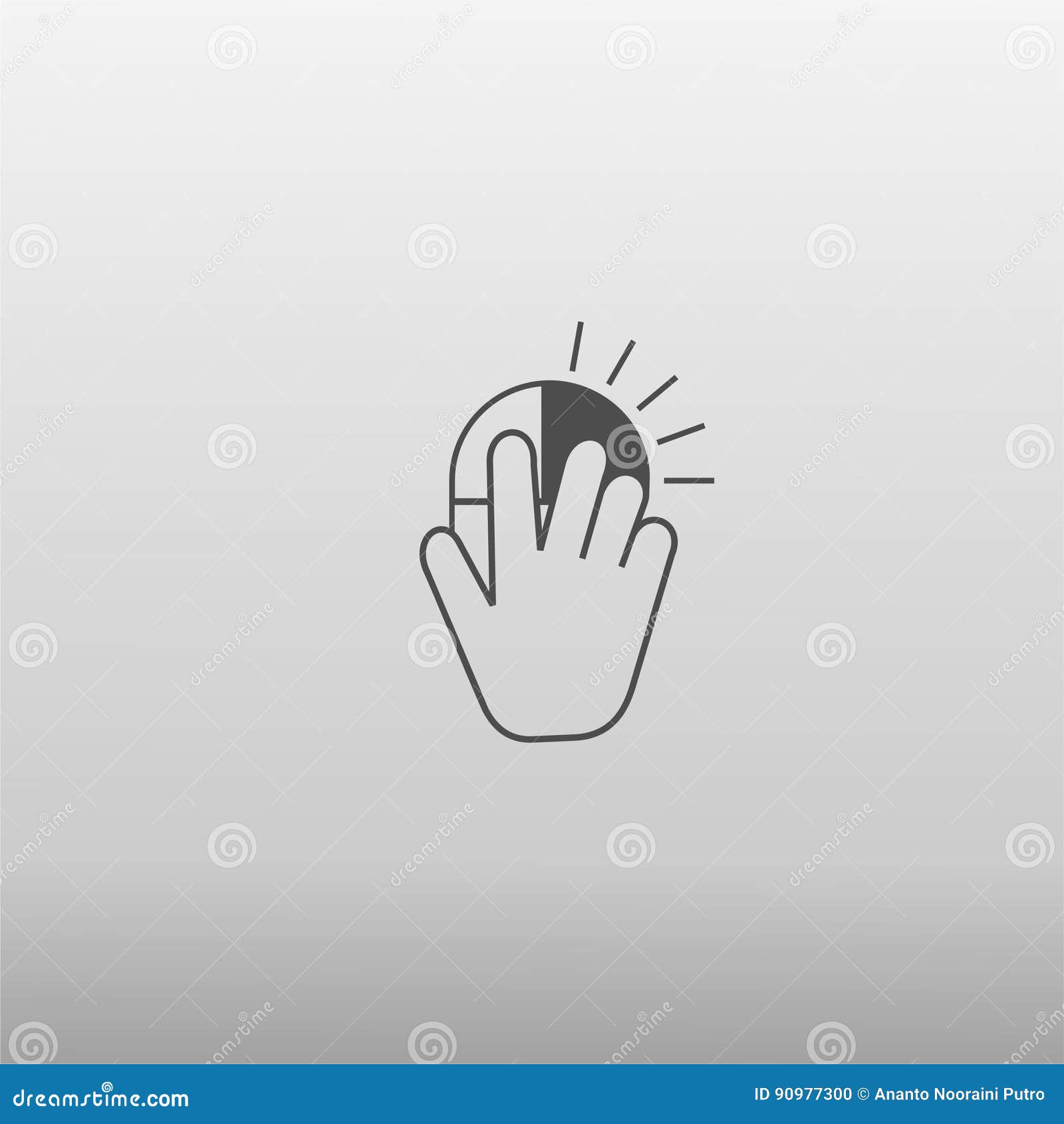 Right click icon stock illustration. Illustration of game - 90977300