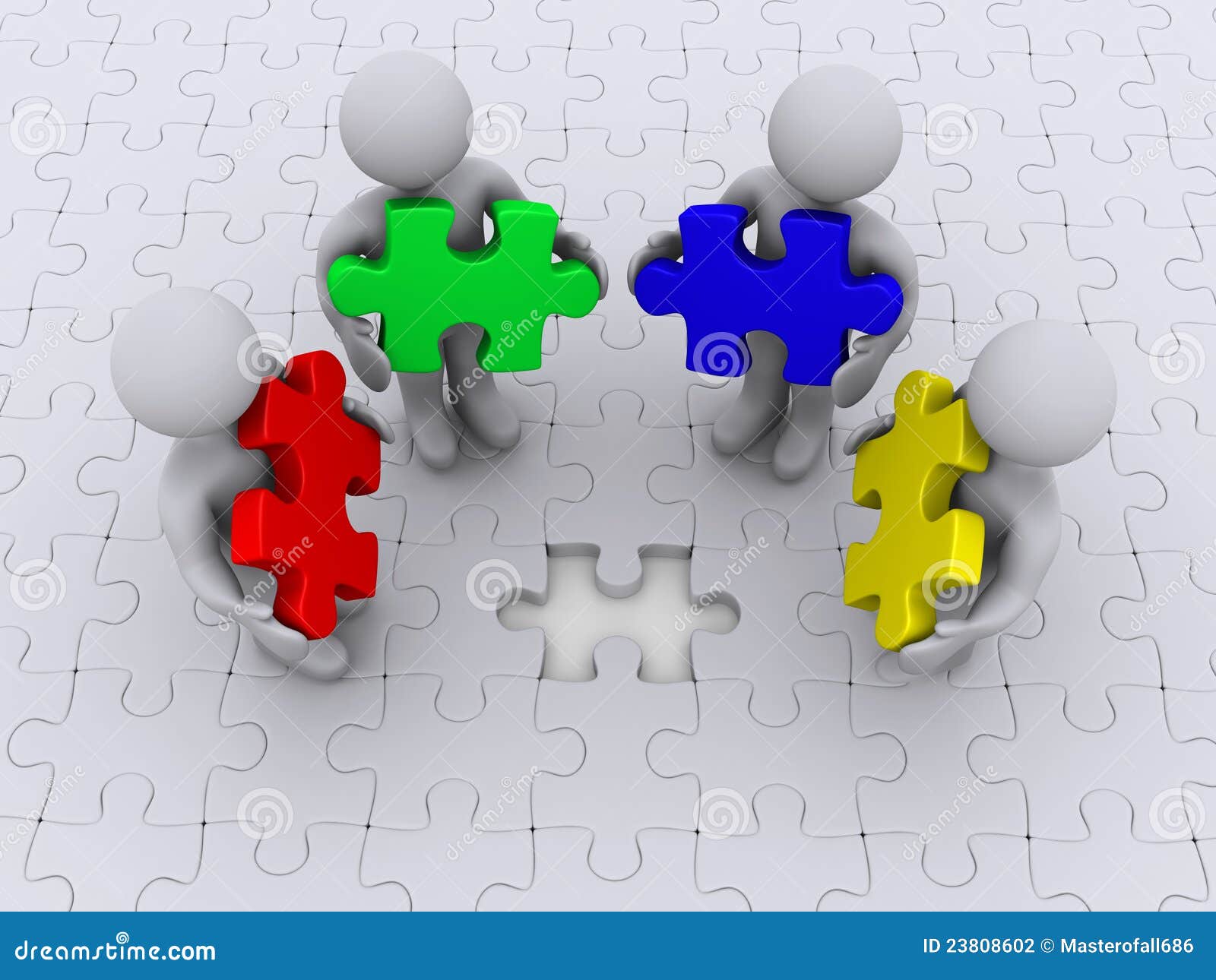 Right Color for Puzzle Completion Stock Illustration - Illustration of ...