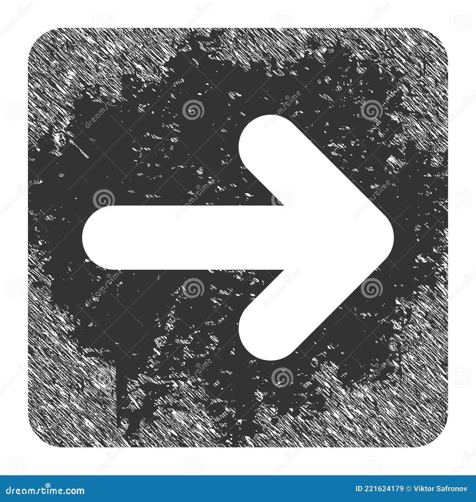 Right Cursor Grunge Icon Symbol Stock Vector - Illustration of ...