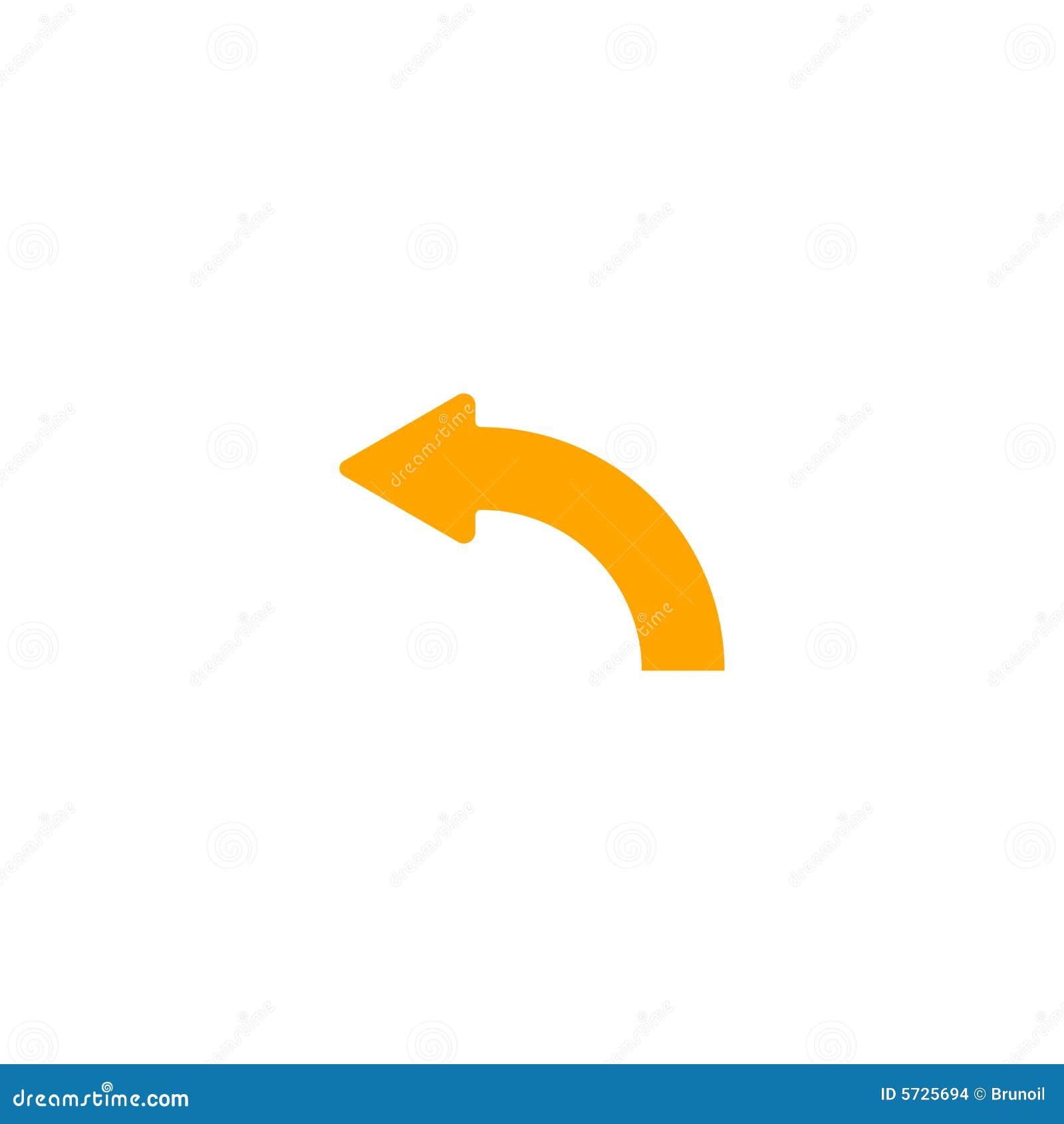 Right Curve Arrow stock illustration. Illustration of back - 5725694