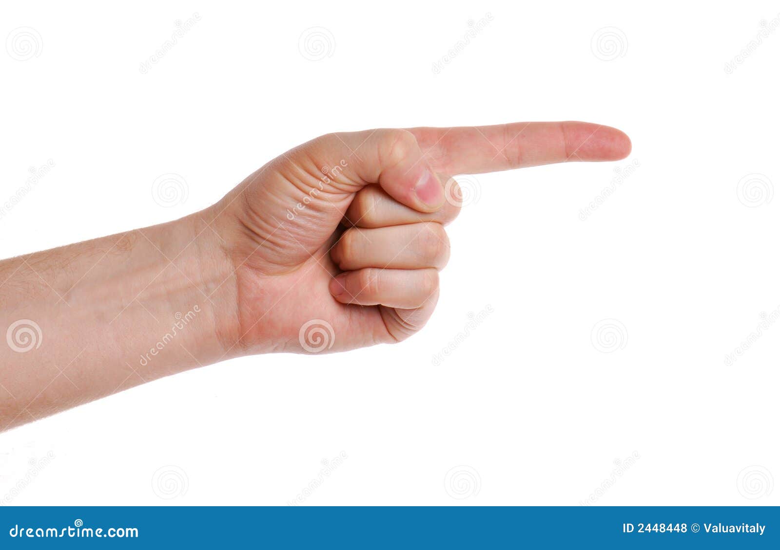 Right direction. stock photo. Image of palm, male, right - 2448448