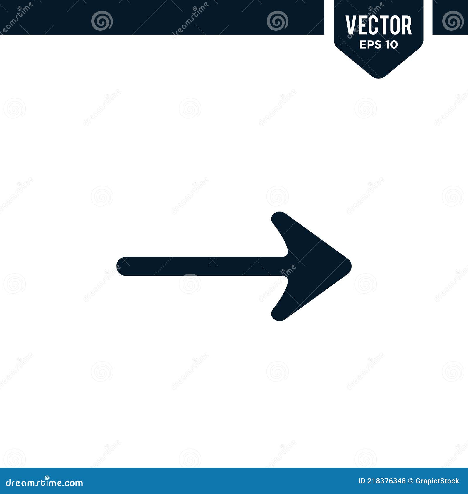 Right Direction Arrow Icon Collection in Solid Color or Glyph Style ...