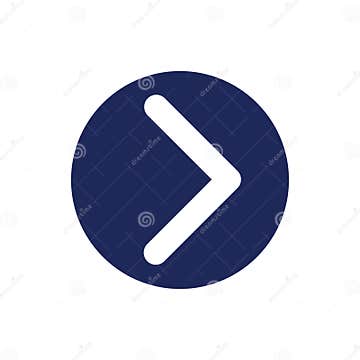 Right Direction Pointer Black Glyph Ui Icon Stock Vector - Illustration ...