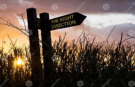 Right Direction Sign stock image. Image of help, right - 23051661