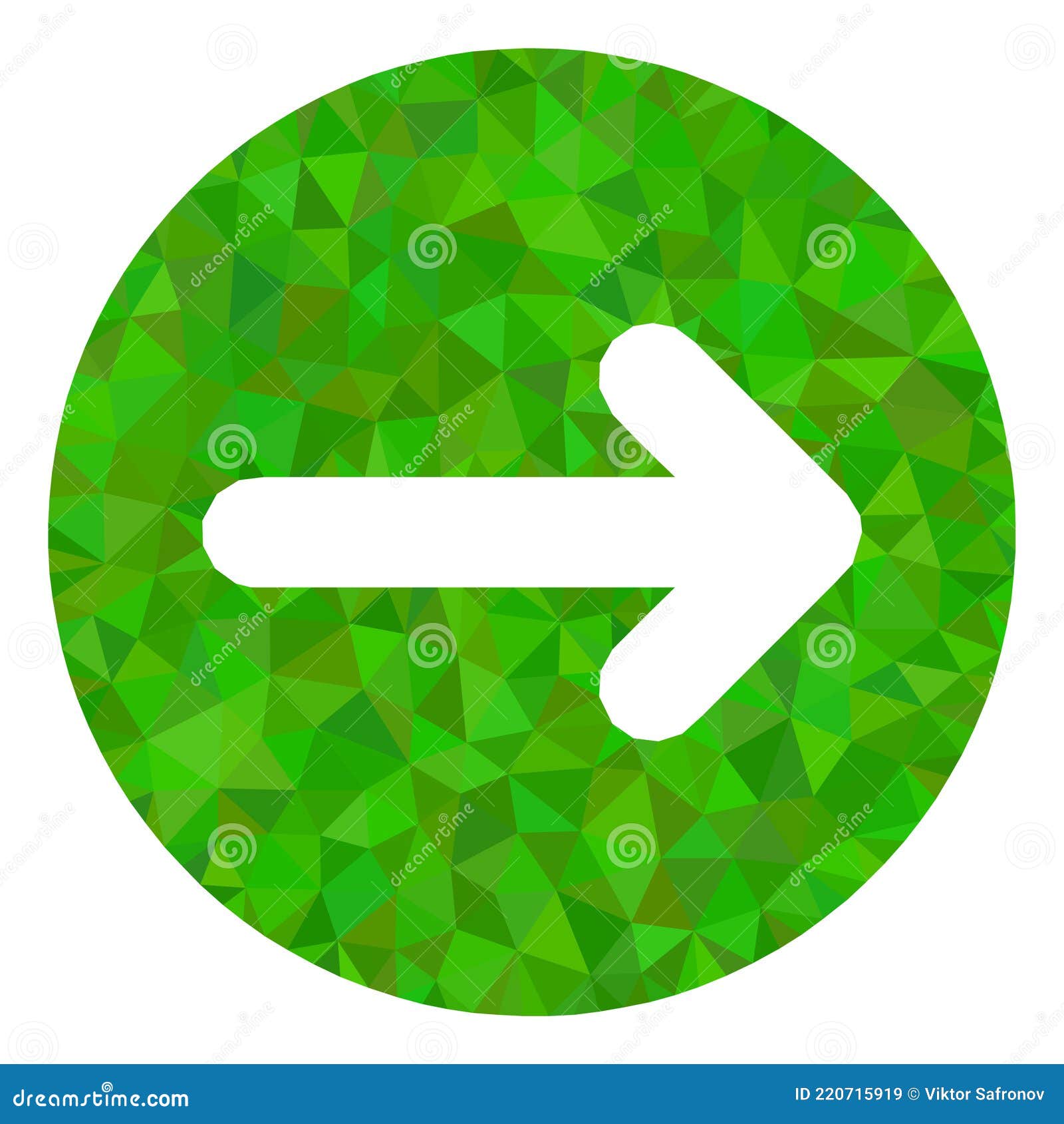 Right Direction Triangle Filled Icon Stock Vector - Illustration of ...