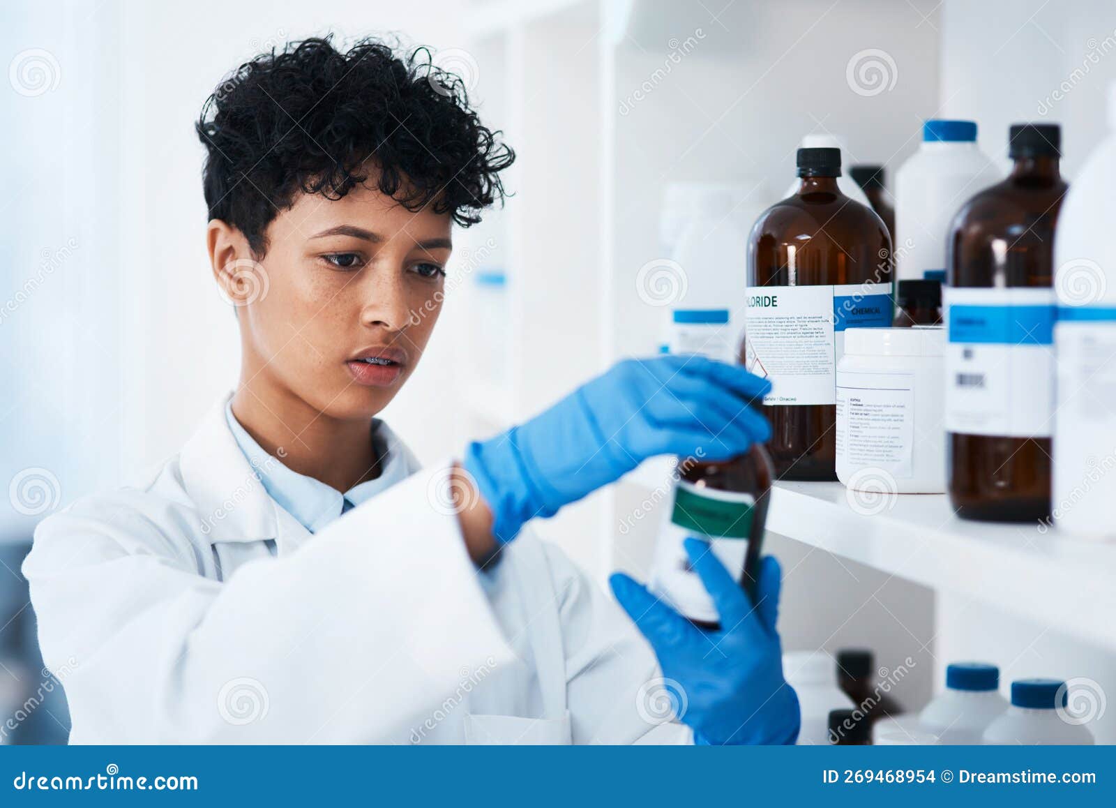 Is this the Right Formula. a Young Scientist Working with Chemical ...