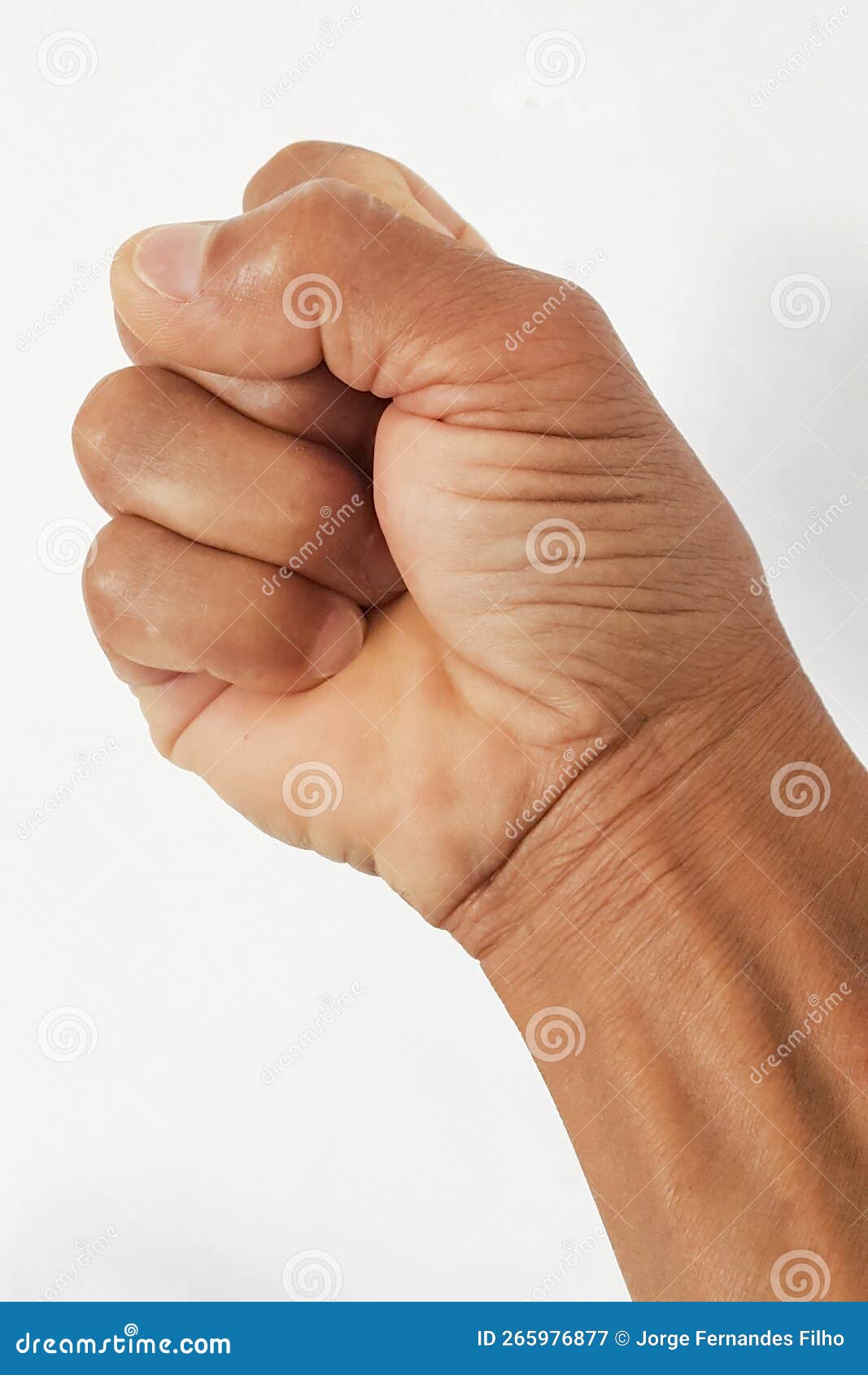 Right Hand with Closed Fingers Communicating or Transmitting Sign of ...