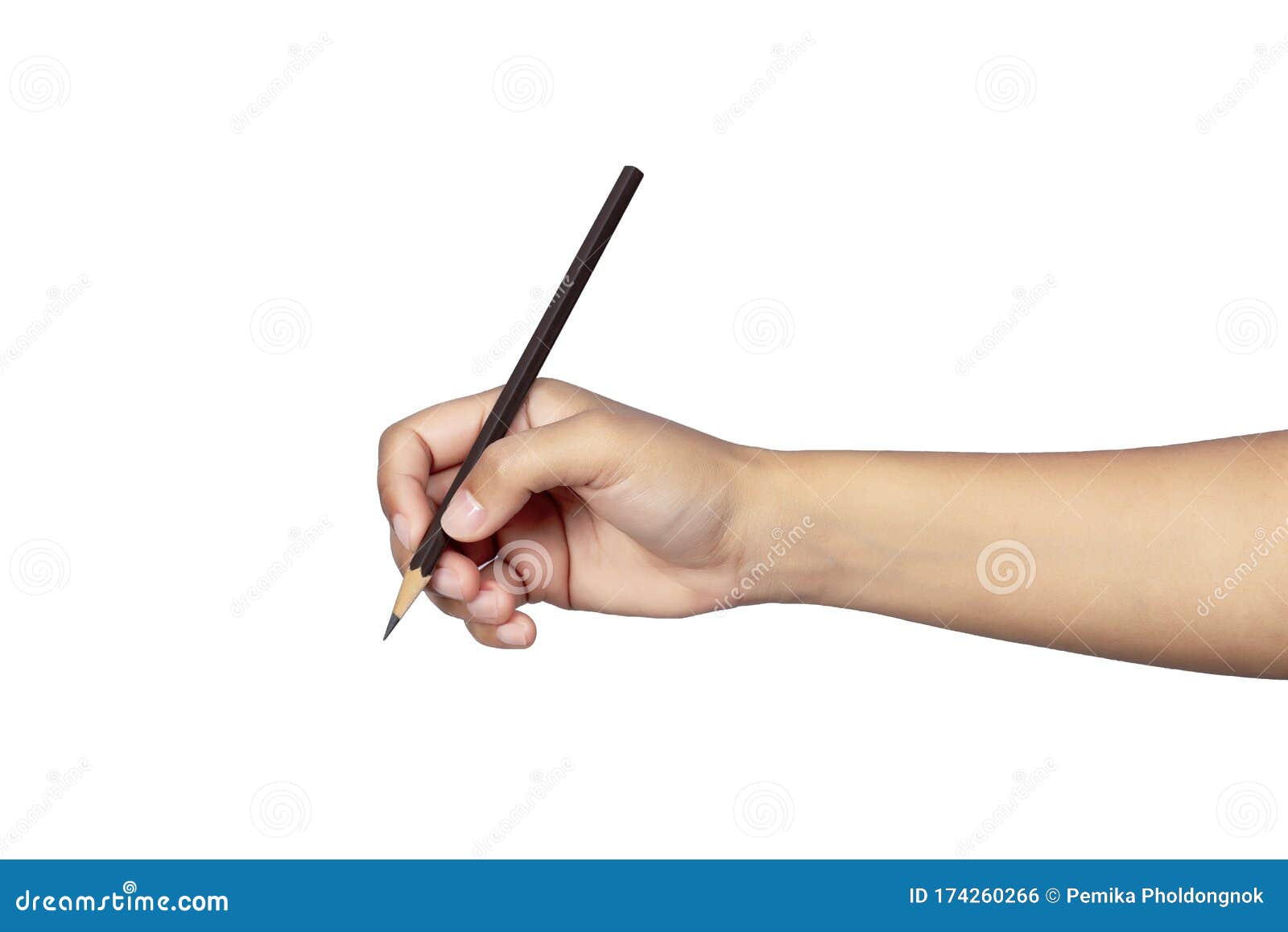 Right Hand Holding Pencil