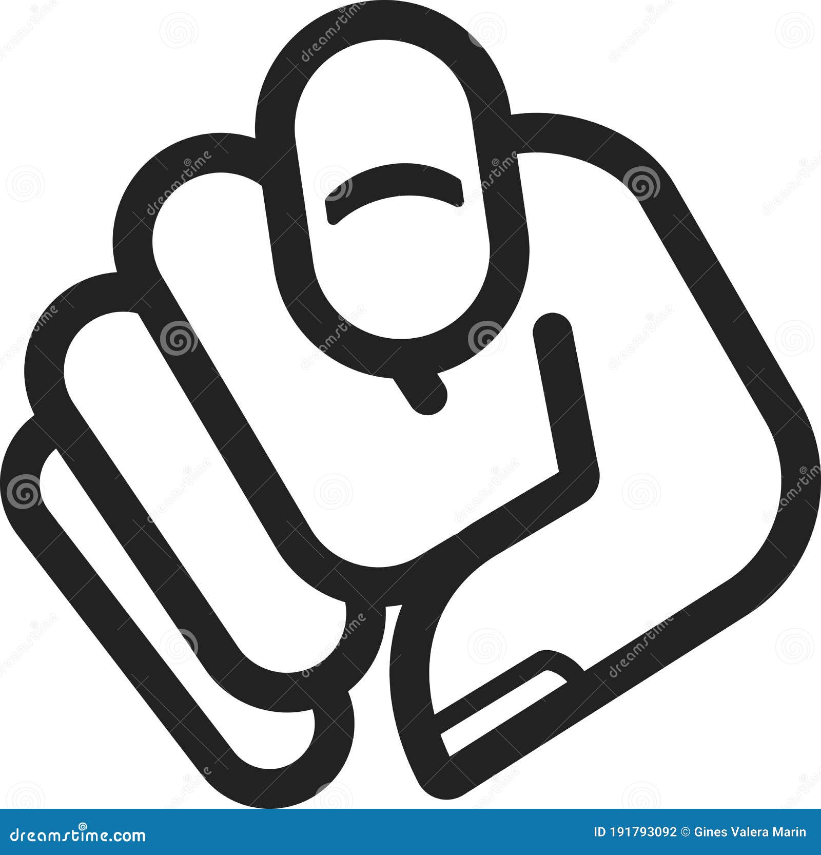 Right Hand Pointing Finger at Viewer. Front Point of View Stock Vector ...