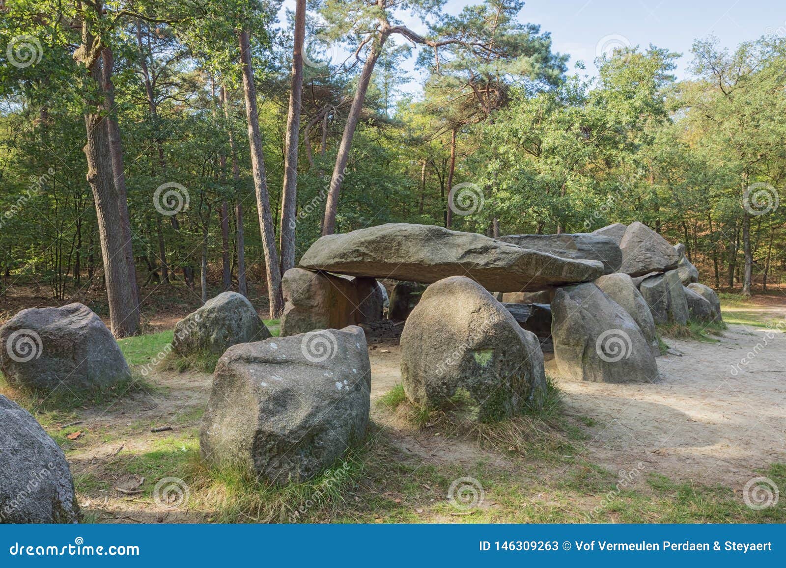 Right Hand Side View of Dolmen D45 Stock Image - Image of charming ...