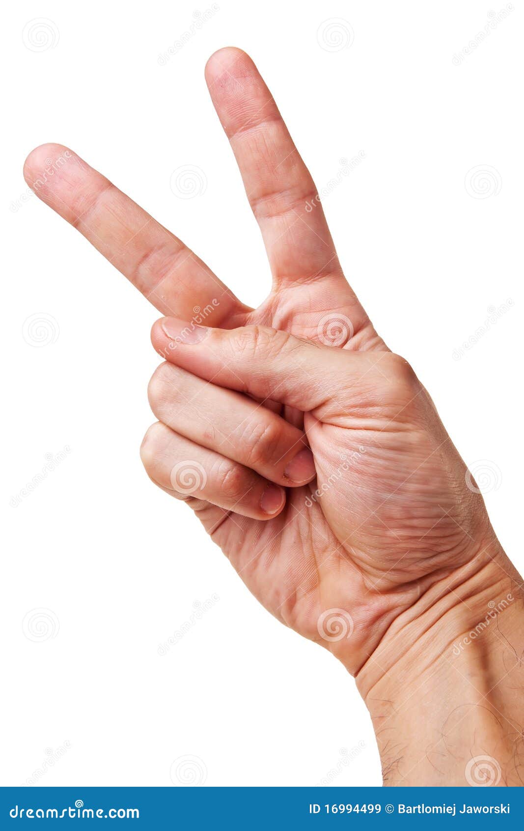 Right Hand Victory Sign Stock Image Image Of Background 16994499