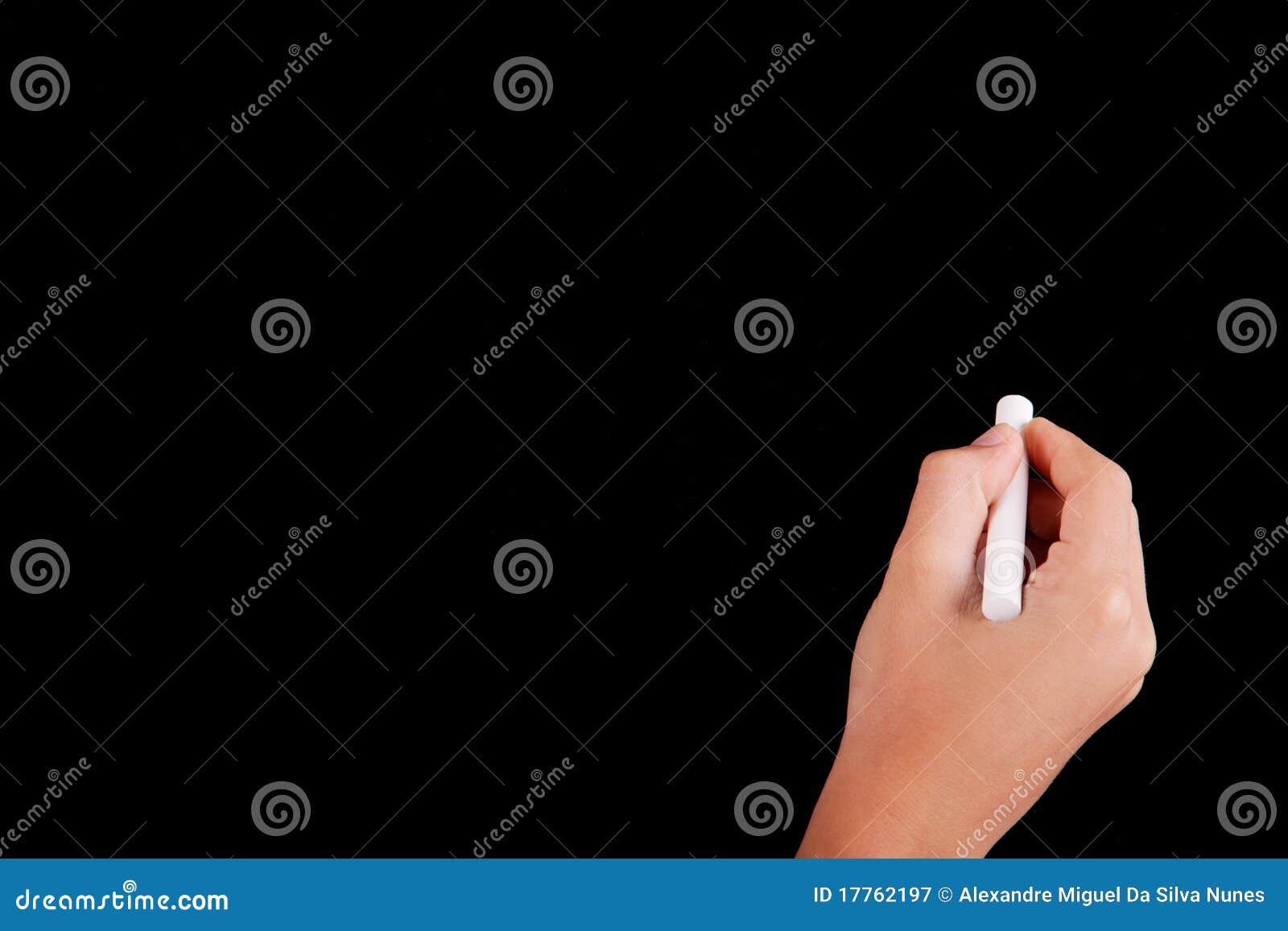 Right Hand Writing on a Blackboard Stock Image - Image of communicate ...