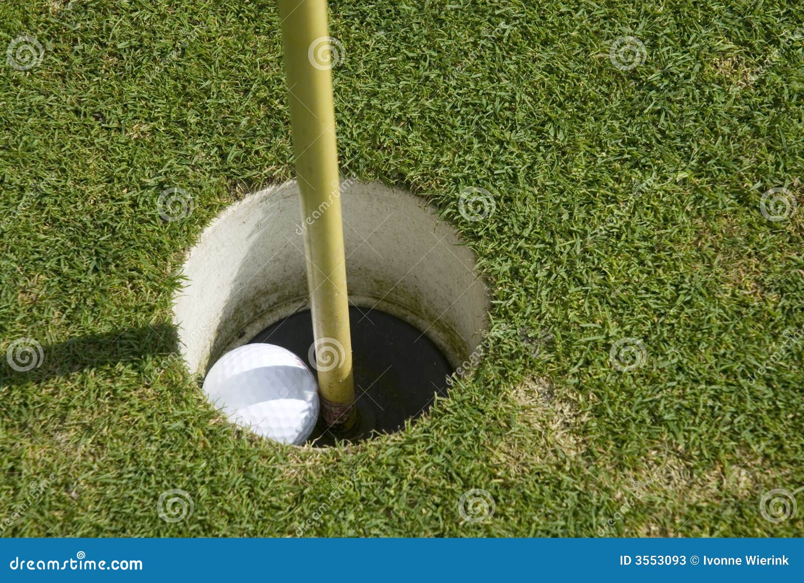 Right in the hole stock image. Image of plastic, artificial - 3553093
