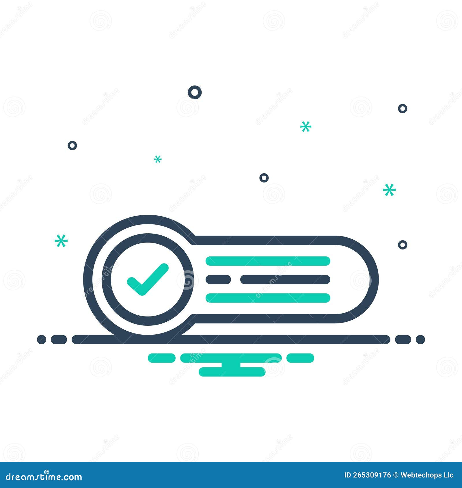 Mix Icon for Right, Correct and Good Stock Vector - Illustration of ...
