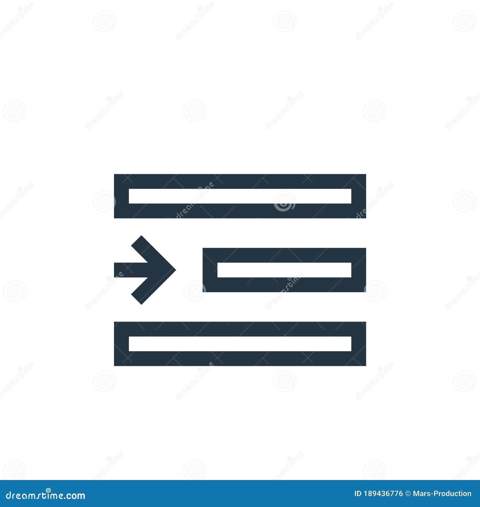 Indent Vector Icon On White Background. Flat Vector Indent Icon Symbol ...