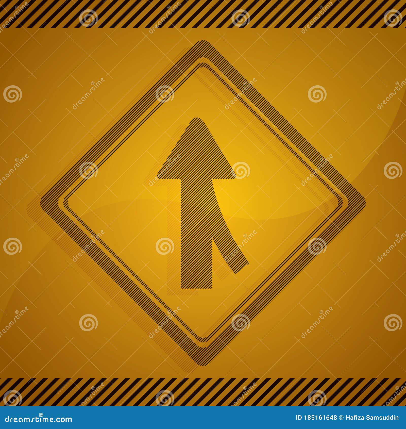Right Lane Merge Sign. Vector Illustration Decorative Design Stock ...