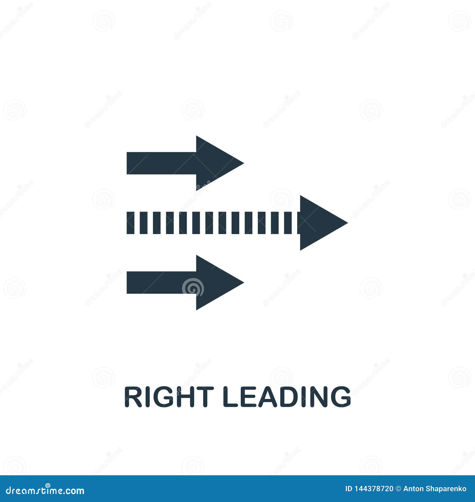 Right Leading Icon. Creative Element Design from Productivity Icons ...