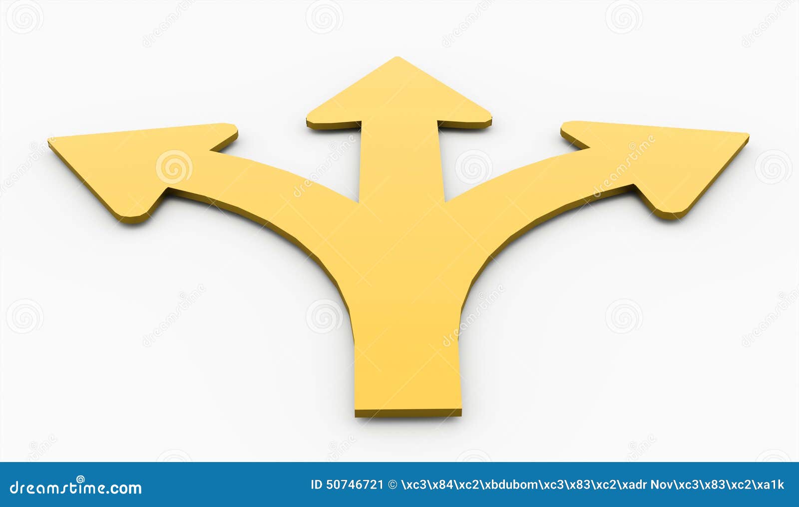 Right and Left Curve Arrow Rendered Isolated Stock Illustration ...