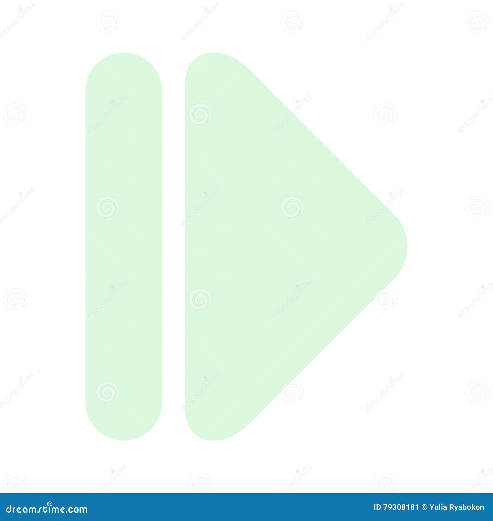 Right modern arrow icon stock vector. Illustration of multimedia - 79308181